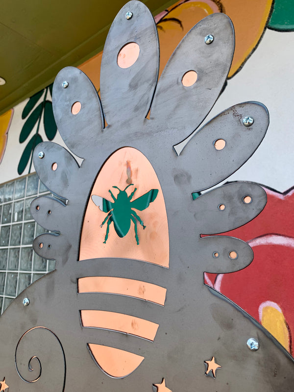 Howling Bee Prickly Bear - Garden Deva