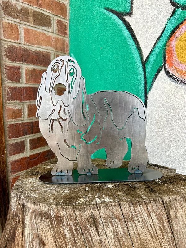 Bassett Hound Dog - Garden Deva