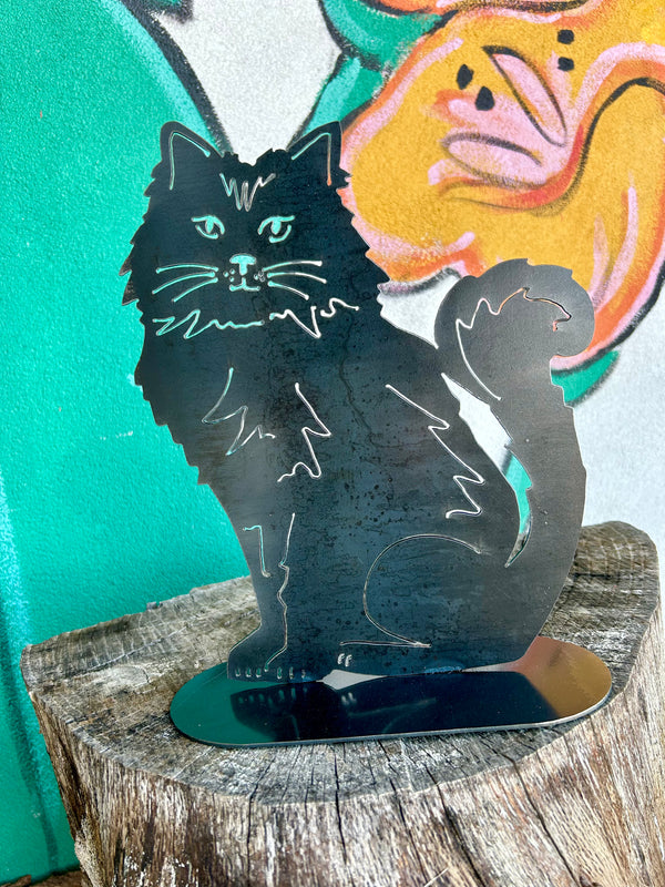 Long Haired Cat - Garden Deva