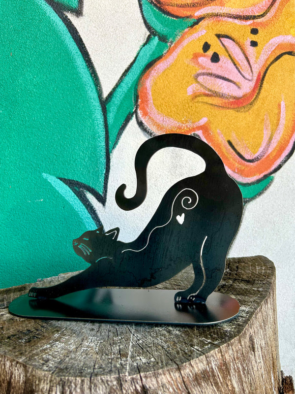 Stretching Cat - Garden Deva