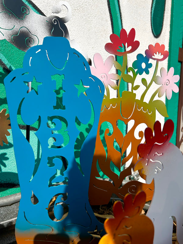 Cowboy Boot Address Numbers - Garden Deva