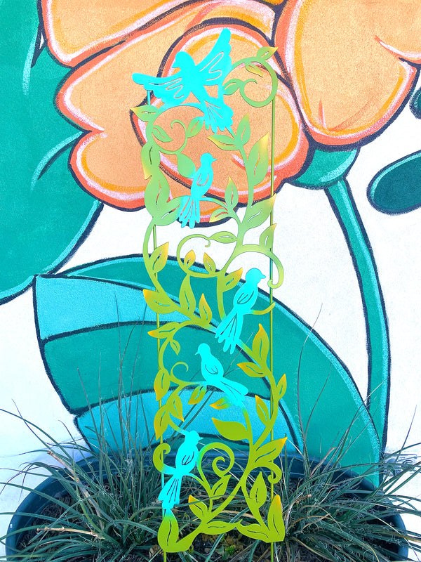 Bird & Vine Trellis - Garden Deva